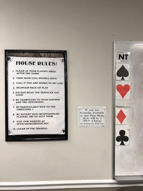 Bridge Adventures: Shore Bridge Club D4 / Unit 141 | Greater New York ...